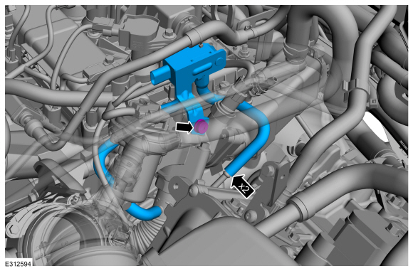 Ford Escape – Снятие и установка – Датчик системы рециркуляции ...