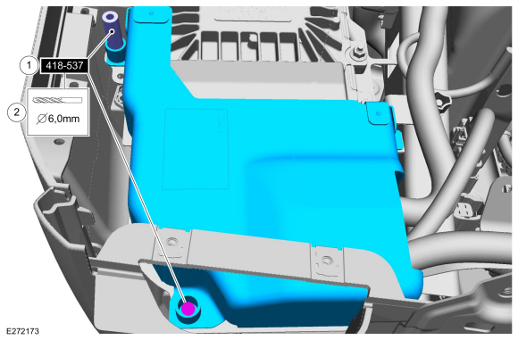 Ford Escape — Снятие и установка — Модуль управления силовым агрегатом ...