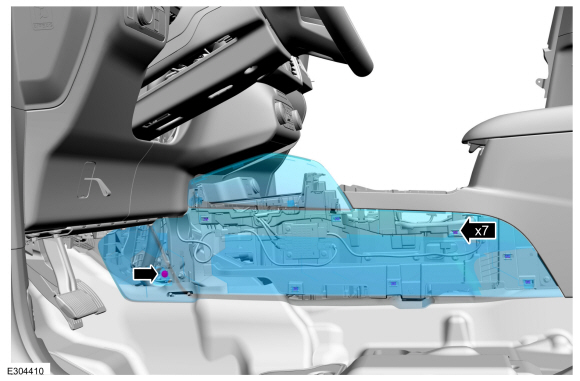 Ford Escape — Снятие и установка — Модуль SYNC [APIM] к кабелю порта ...