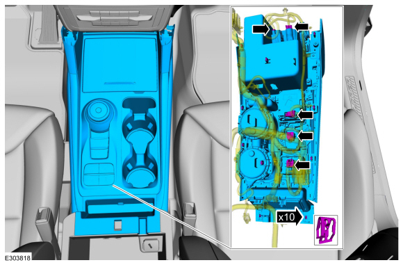 Ford Explorer — Снятие и установка — Модуль управления вездеходом (ATCM ...