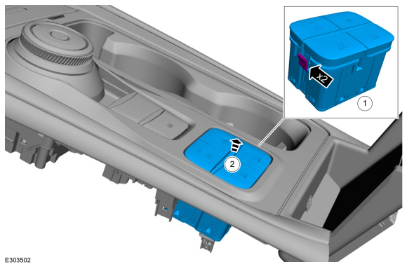 Ford Explorer — Снятие и установка — Модуль управления вездеходом (ATCM ...