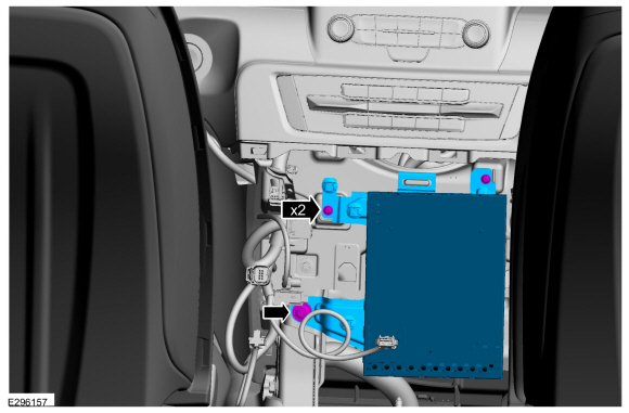 Ford Explorer — Снятие и установка — Передний блок управления ...