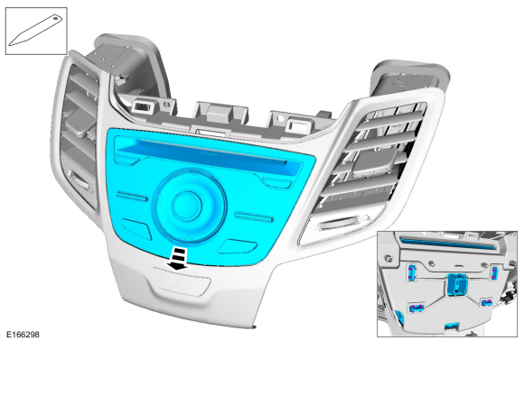 Ford Fiesta — модуль интерфейса передних органов управления (FCIM ...